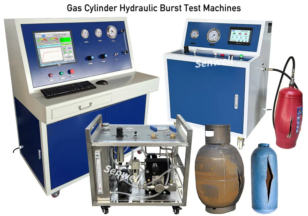 Co2 Nitrogen Oxygen Gas Cylinder Hydro Test Machine | Senwell